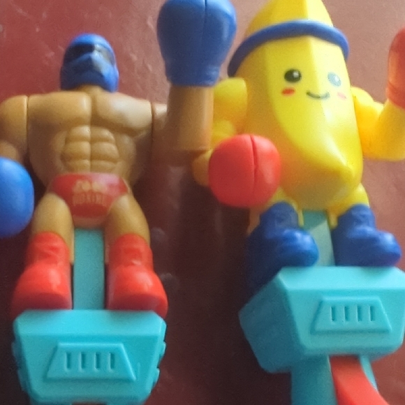 mine | Toys | Vintage Colorful Boxing Action Figures And Toy Set Makes ...